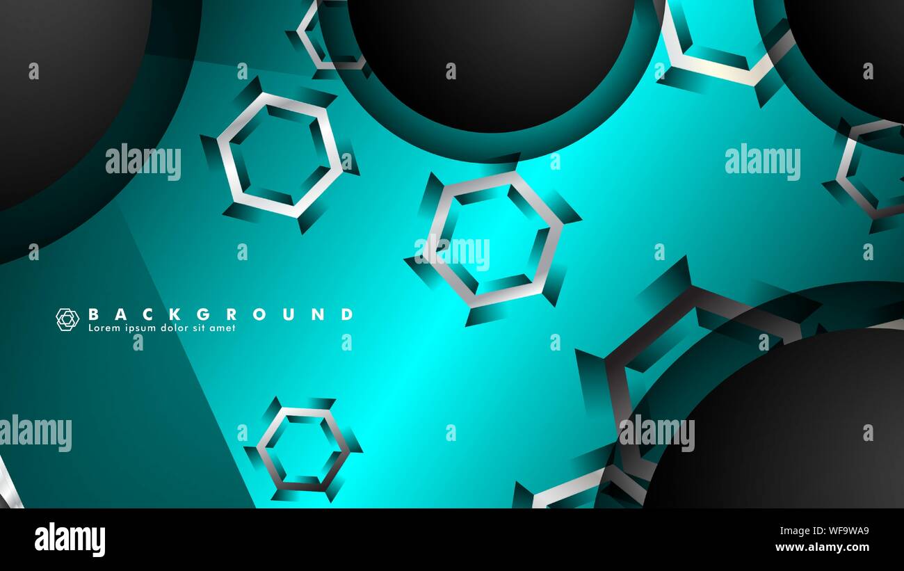 Vector Circle Overlaps And Blue Color For Background Space For Text Stock Vector Image And Art