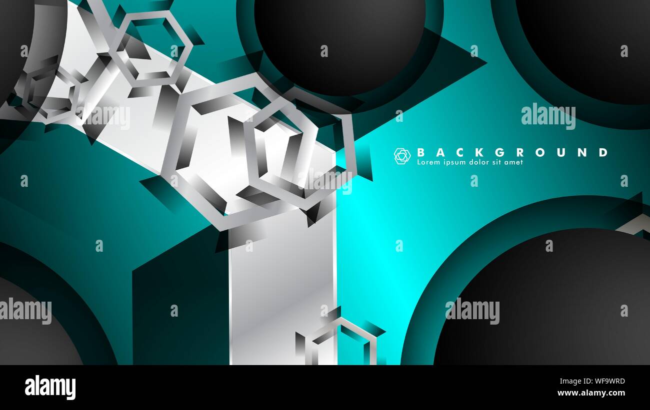 Vector Circle Overlaps And Blue Color For Background Space For Text Stock Vector Image And Art