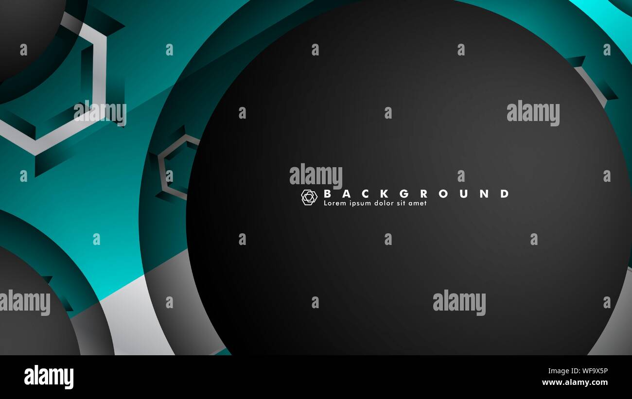 Vector Circle Overlaps And Blue Color For Background Space For Text Stock Vector Image And Art