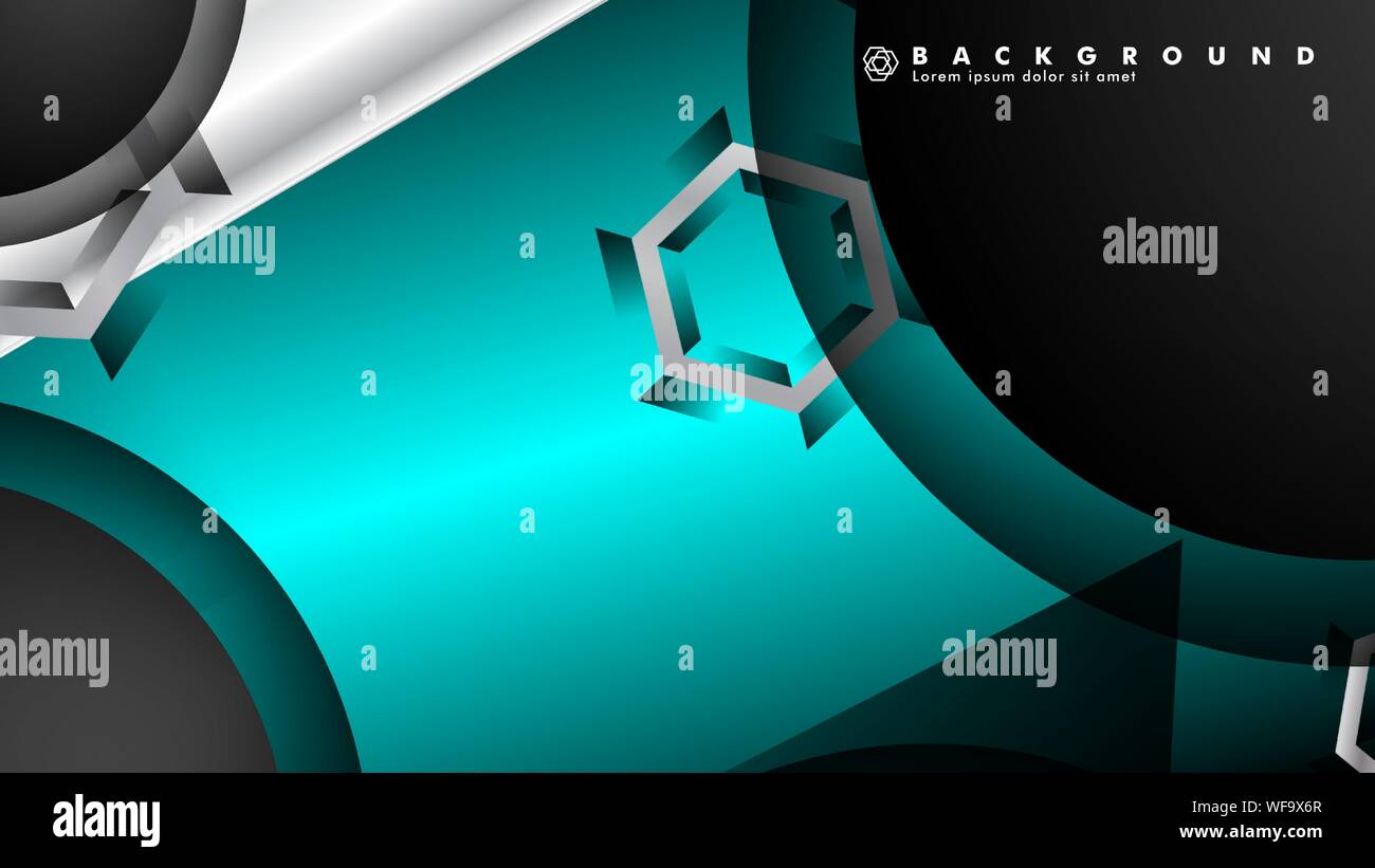 Vector Circle Overlaps And Blue Color For Background Space For Text Stock Vector Image And Art