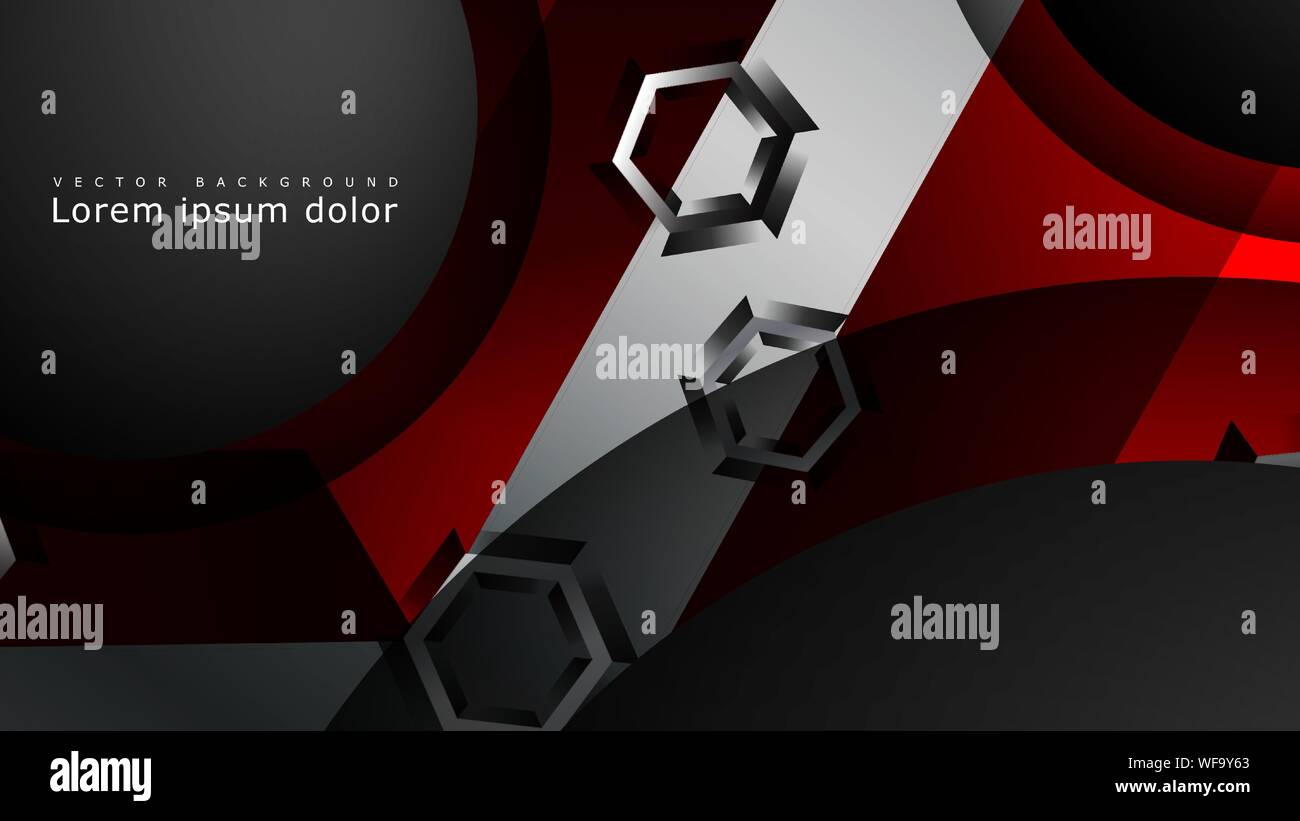 Abstract vector background with hexagon overlapping pattern. Vector ...