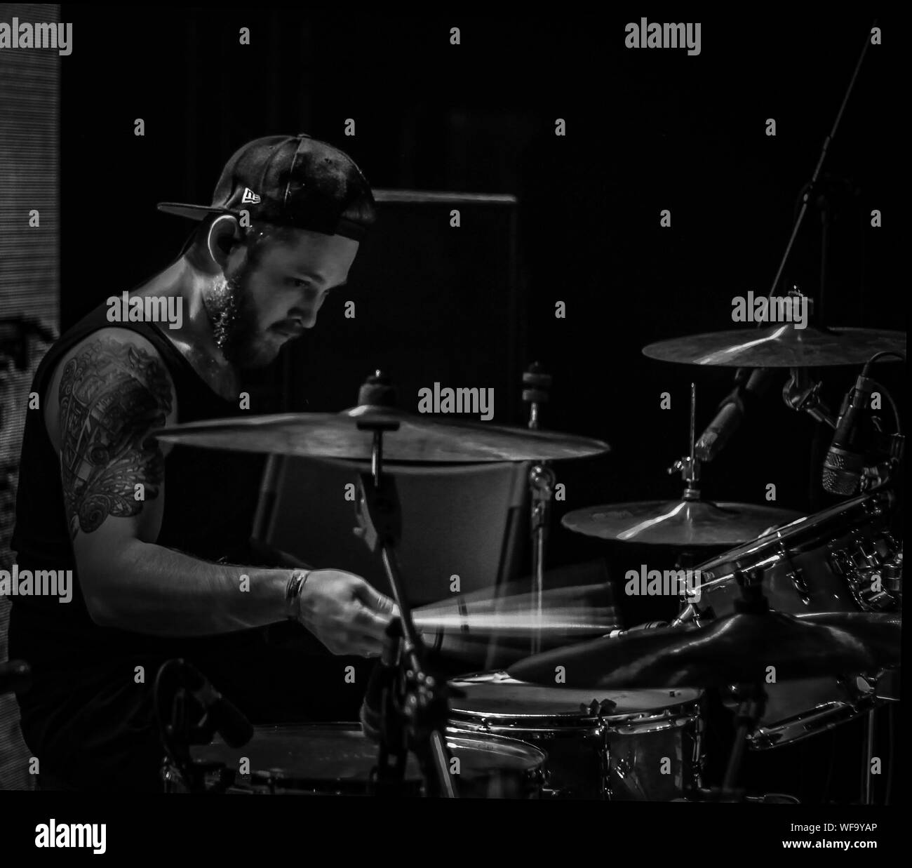 Music stage equipment drum hi-res stock photography and images - Alamy
