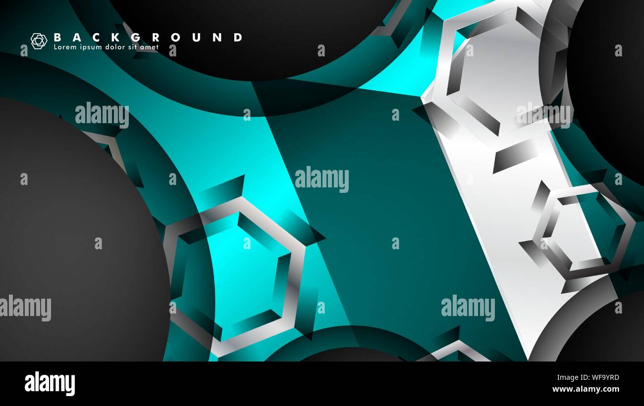 Vector Circle Overlaps And Blue Color For Background Space For Text Stock Vector Image And Art