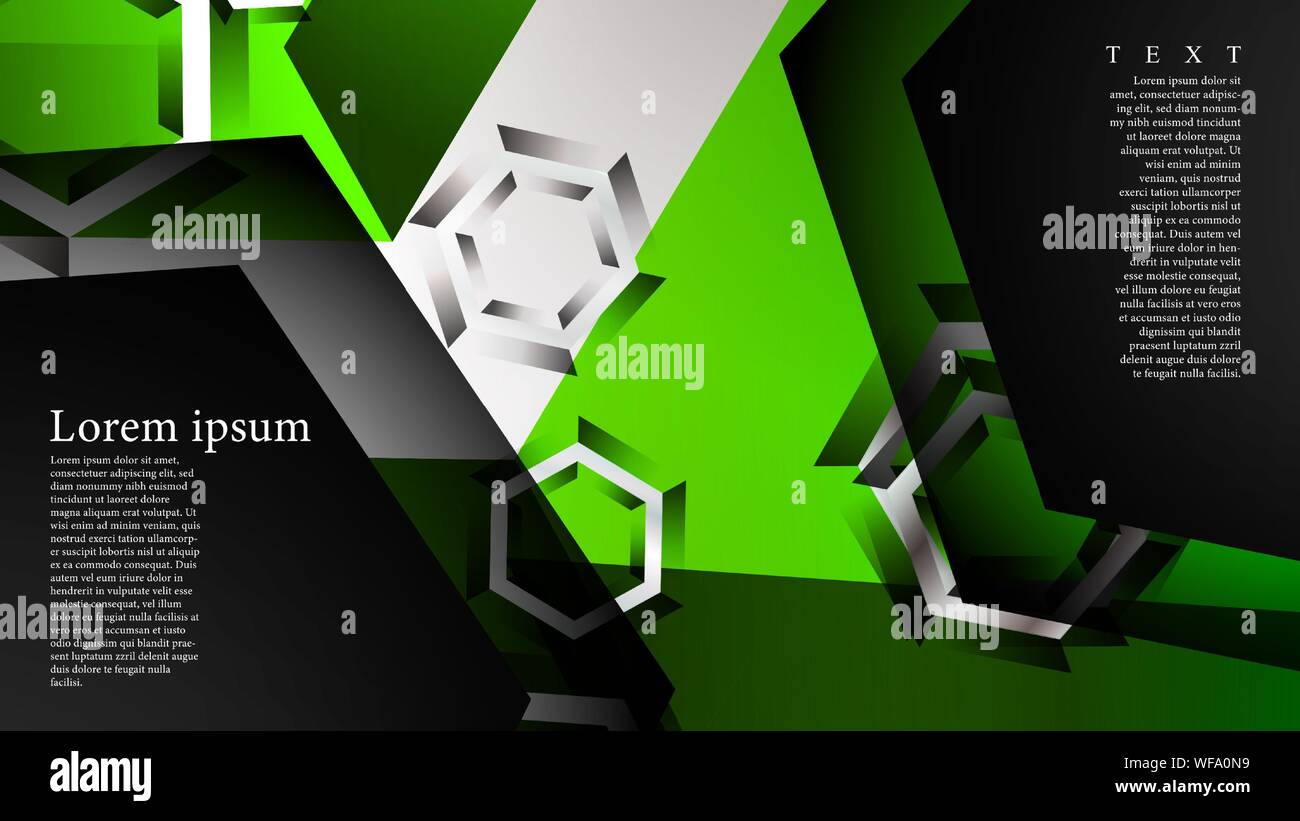 Abstract vector background with hexagon overlapping pattern. Vector ...