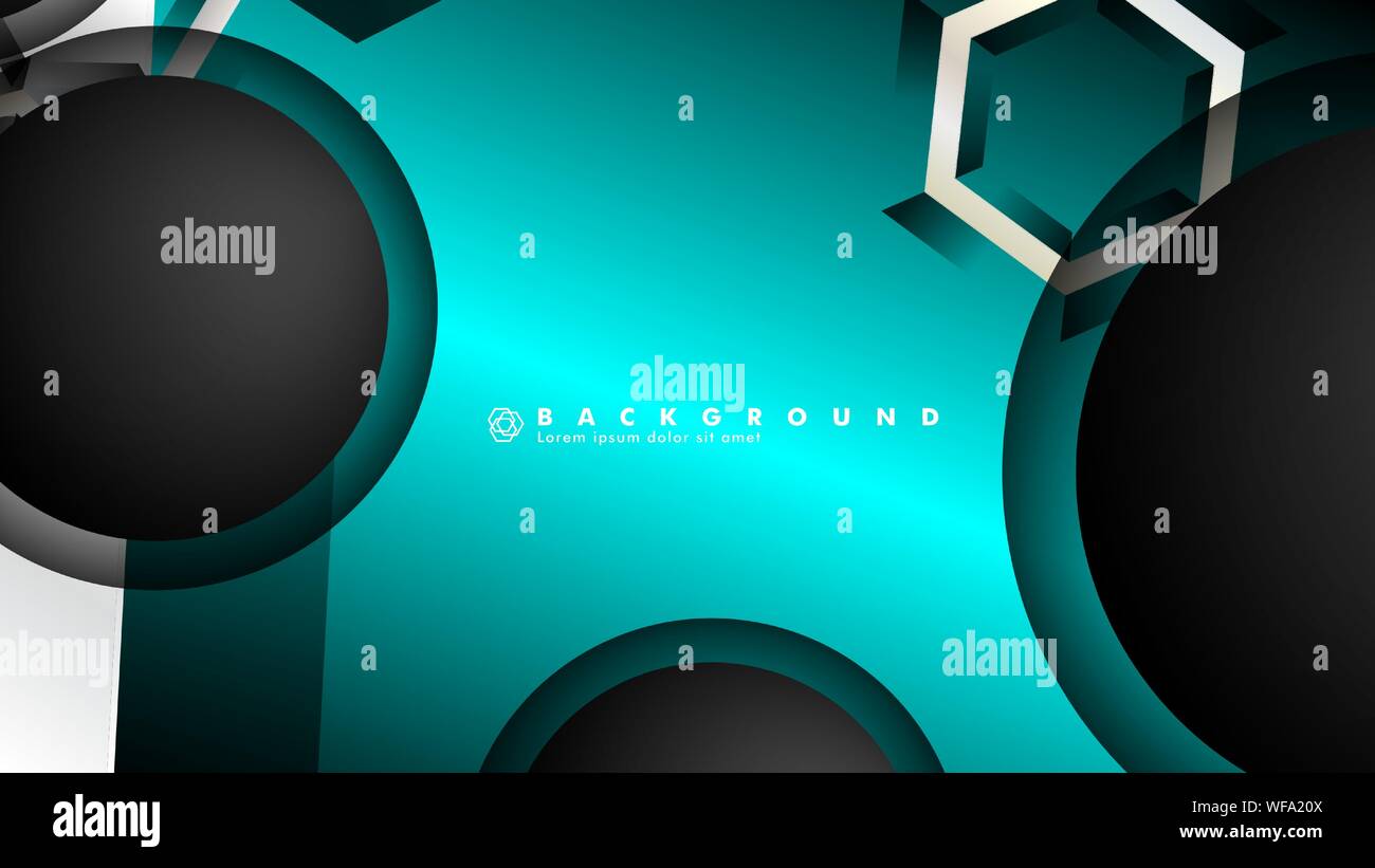 Vector Circle Overlaps And Blue Color For Background Space For Text Stock Vector Image And Art