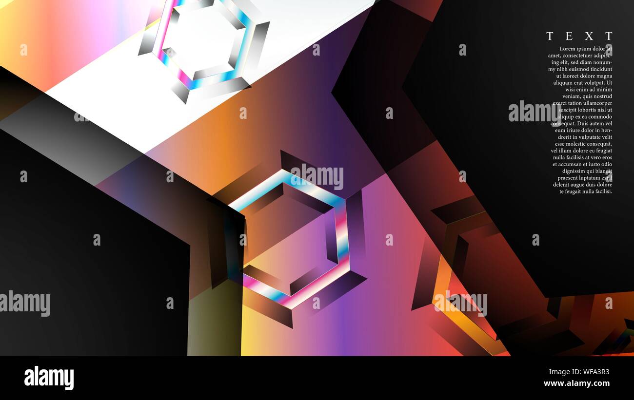 Overlapping Hexagon Vector Backgrounds Suitable For Any Background