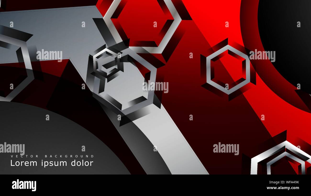 Abstract vector background with hexagon overlapping pattern. Vector ...