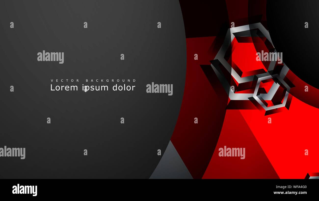 Abstract vector background with hexagon overlapping pattern. Vector ...