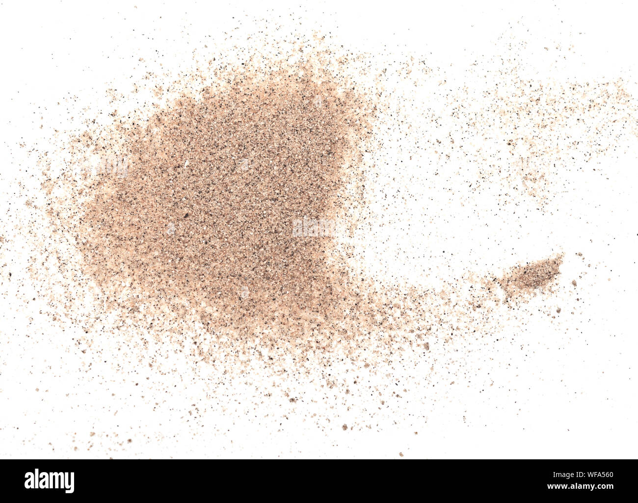Sand isolated on white background Stock Photo - Alamy