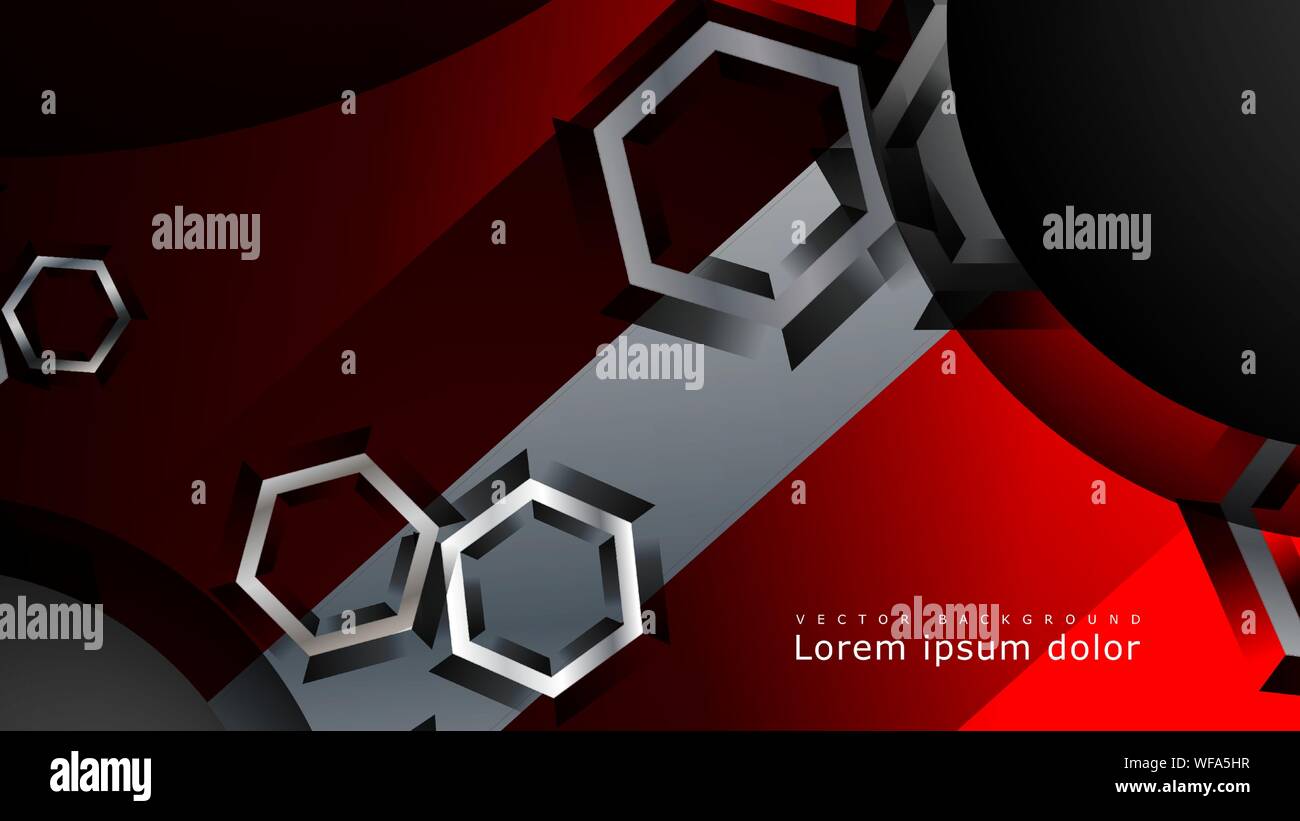 Abstract vector background with hexagon overlapping pattern. Vector ...