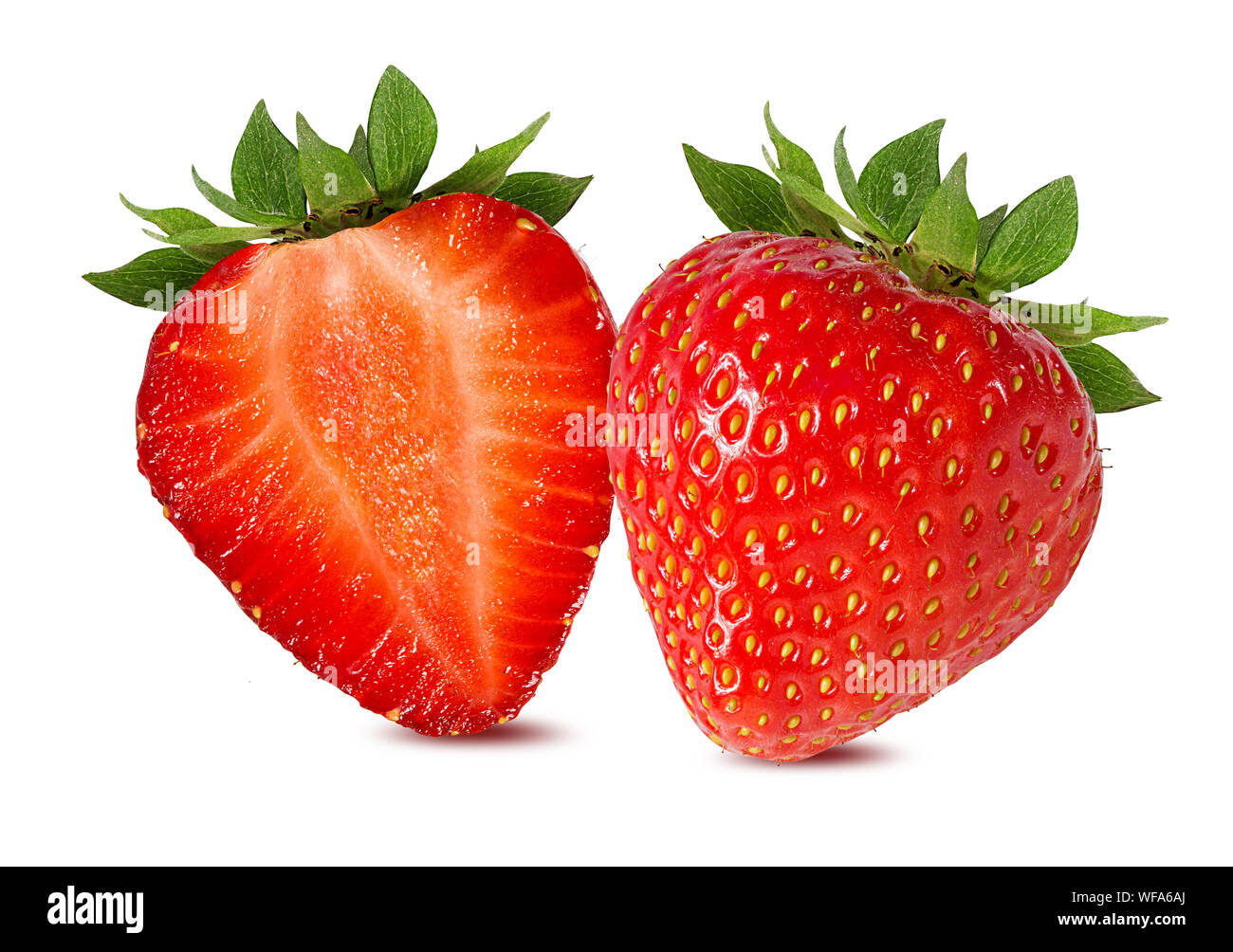 Strawberry isolated on white background Stock Photo - Alamy
