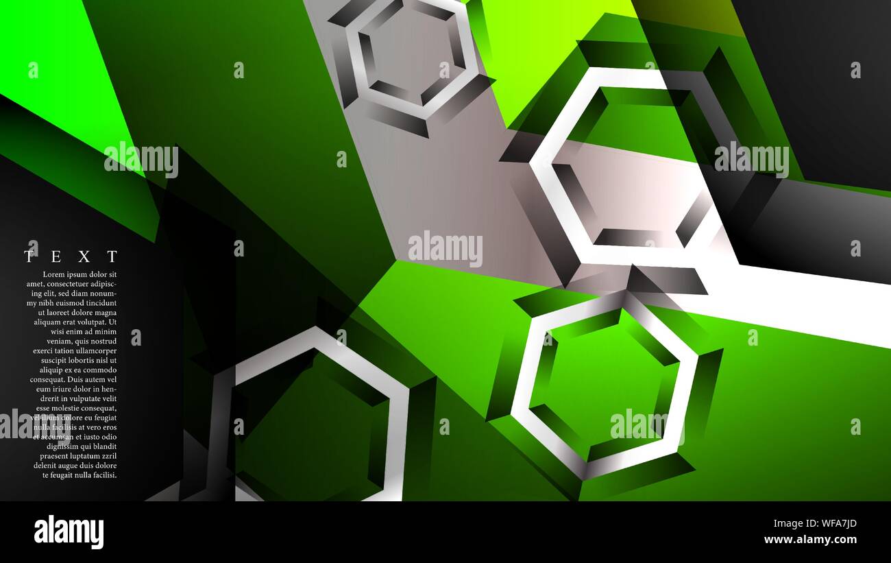 Abstract vector background with hexagon overlapping pattern. Vector ...