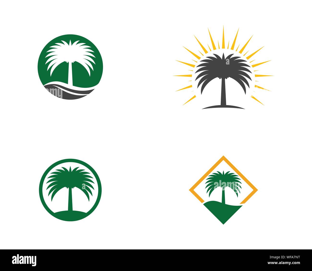 Dates palm tree saudi arabia Stock Vector Images - Alamy