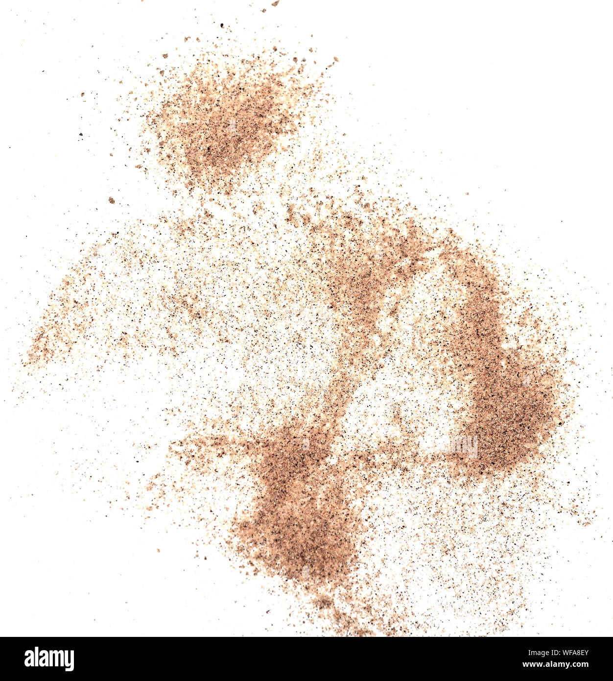 Sand isolated on white background Stock Photo - Alamy