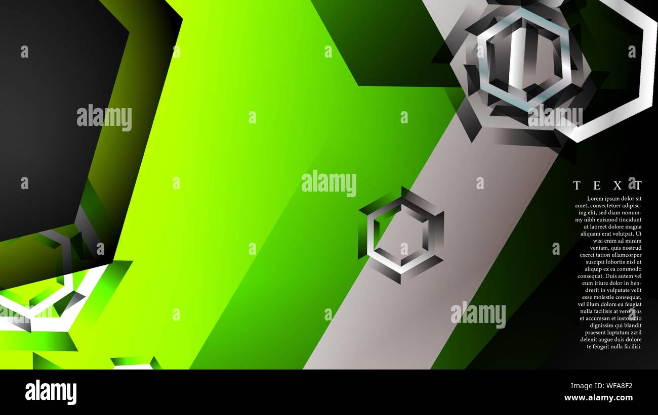 Abstract Vector Background With Hexagon Overlapping Pattern Vector Illustration For Any