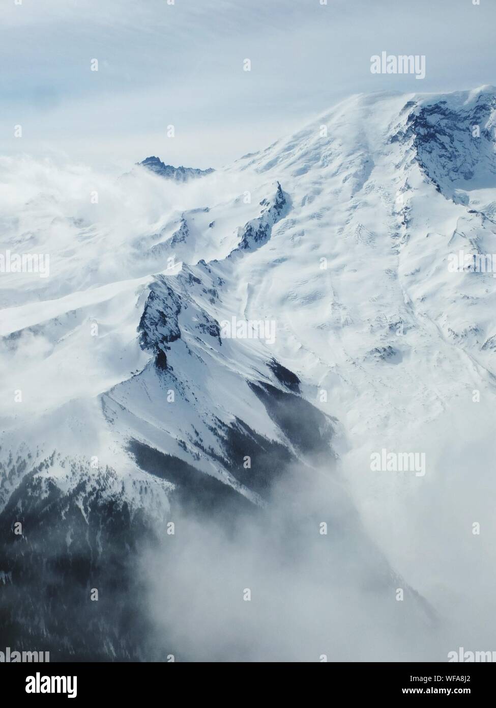Mount rainier with snow hi-res stock photography and images - Alamy