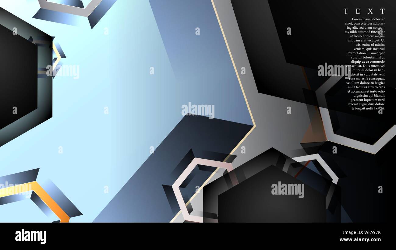 abstract vector background with gradient hexagon shapes. the background is suitable for anything ...