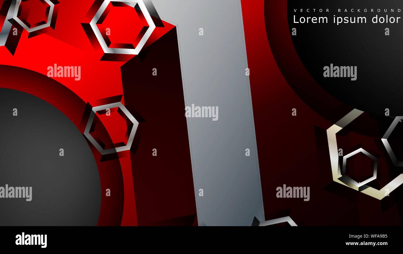 Abstract vector background with hexagon overlapping pattern. Vector ...