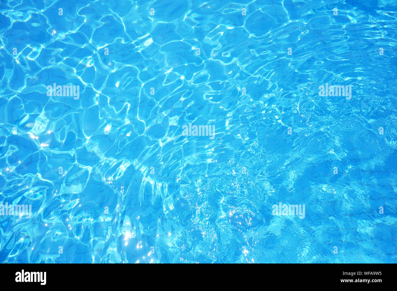 Swimming pool bottom caustics ripple and flow with waves background ...