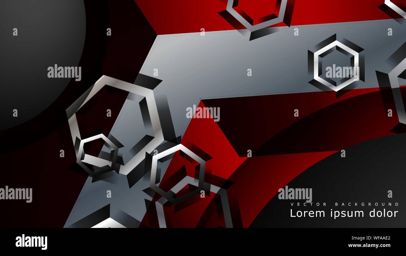 Abstract vector background with hexagon overlapping pattern. Vector ...