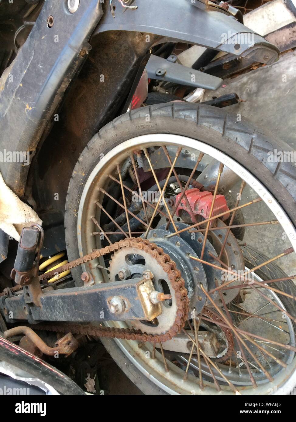 Motorcycle broken down hi-res stock photography and images - Alamy