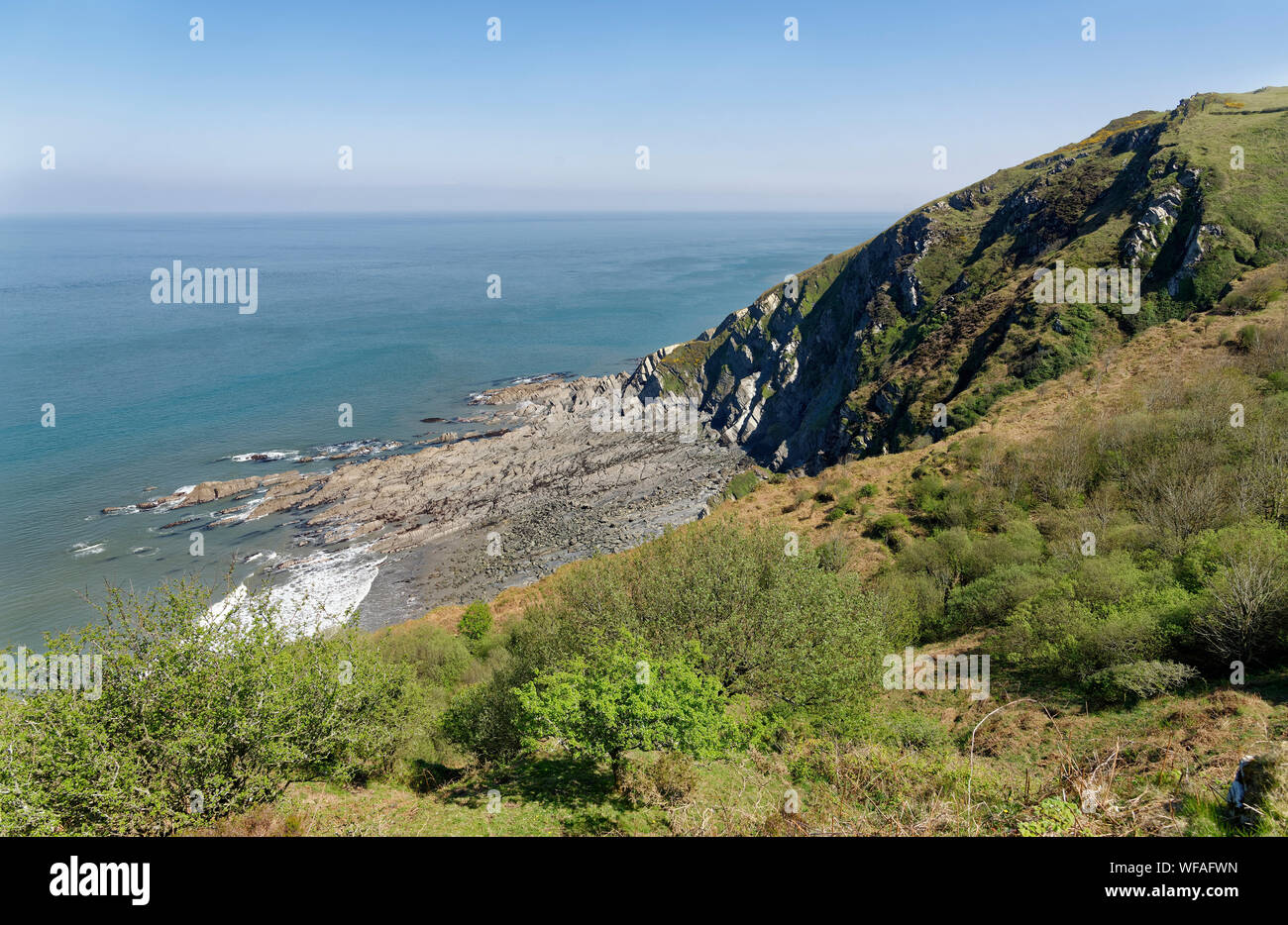 Freshwater Bay near Lincombe, North Devon, UK Stock Photo - Alamy