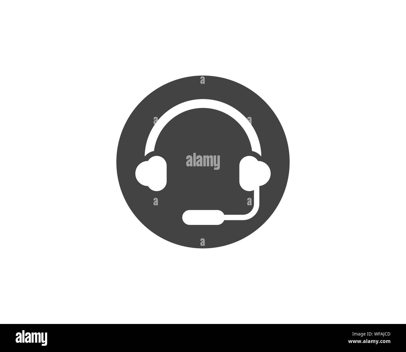 Call center agent icon Black and White Stock Photos & Images - Alamy