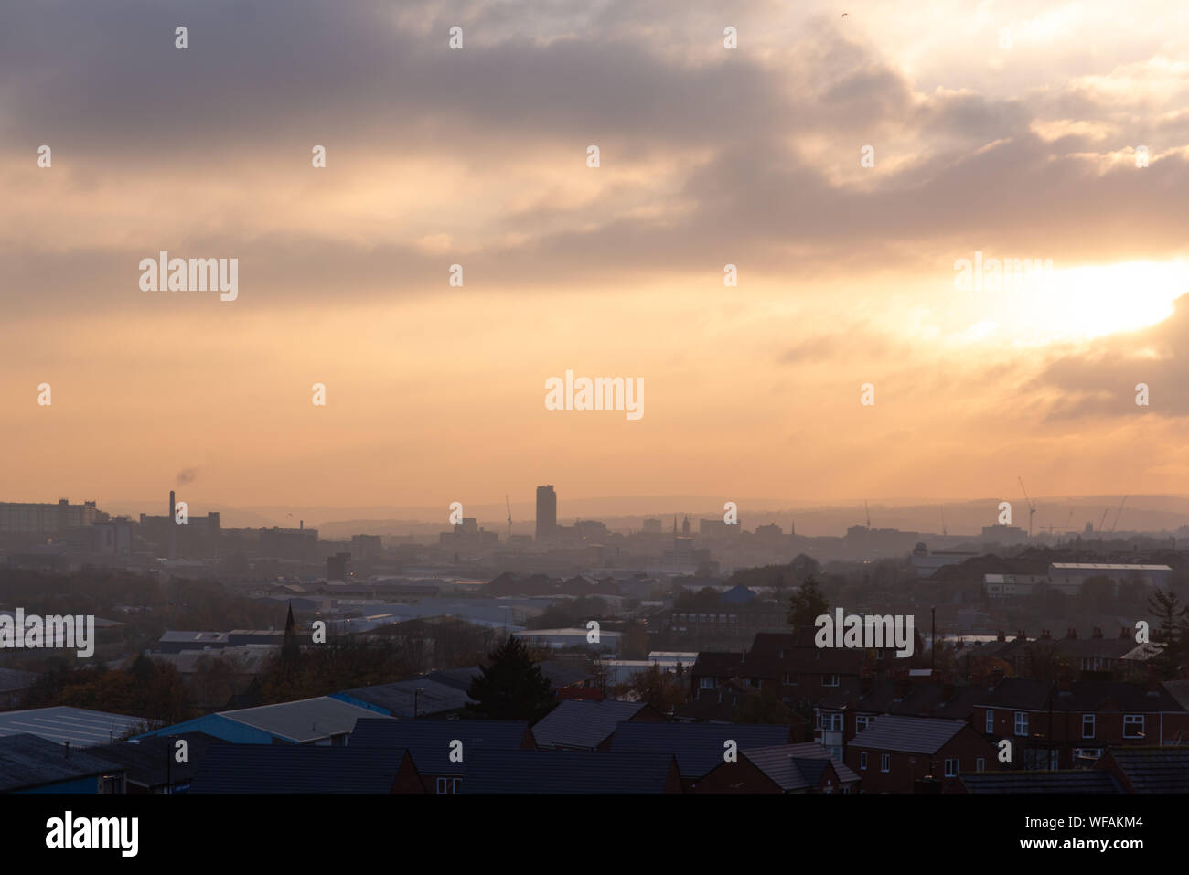 Sheffield city centre aerial hi-res stock photography and images - Alamy