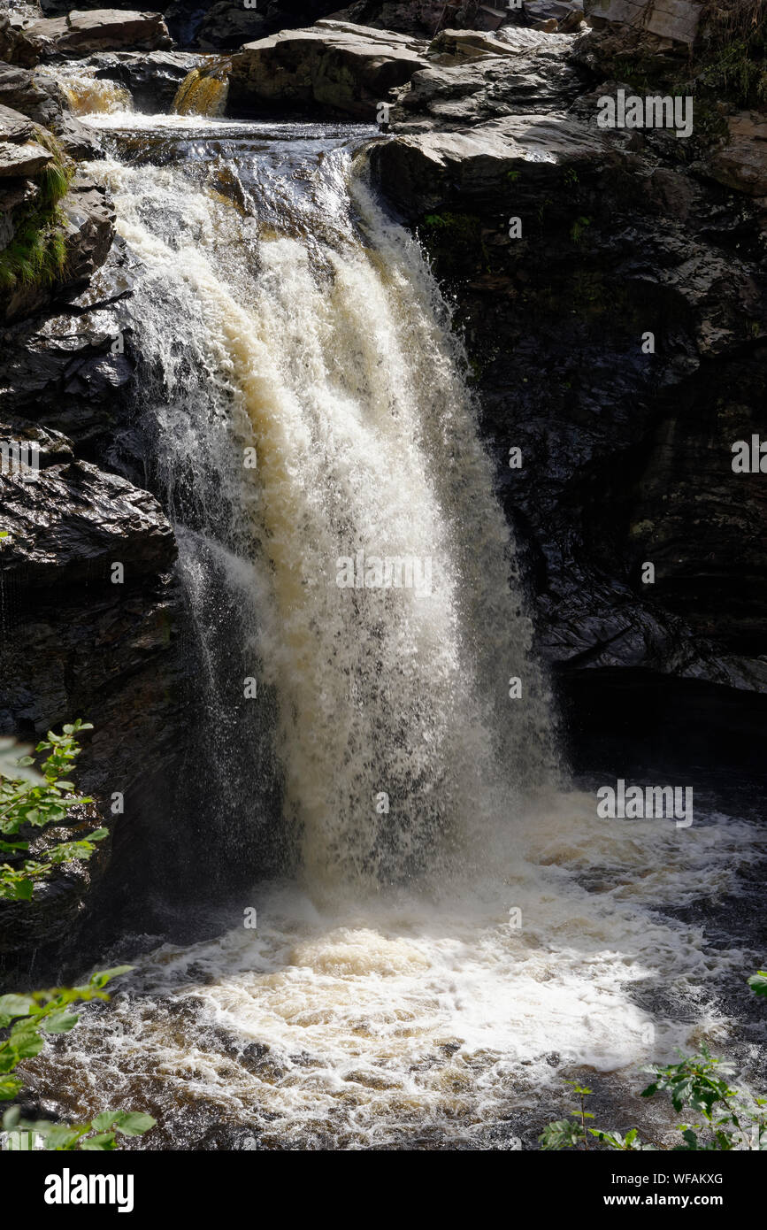 Falls of Falloch, Glen Falloch, Loch Lomond; Stirling, Scotland Stock ...