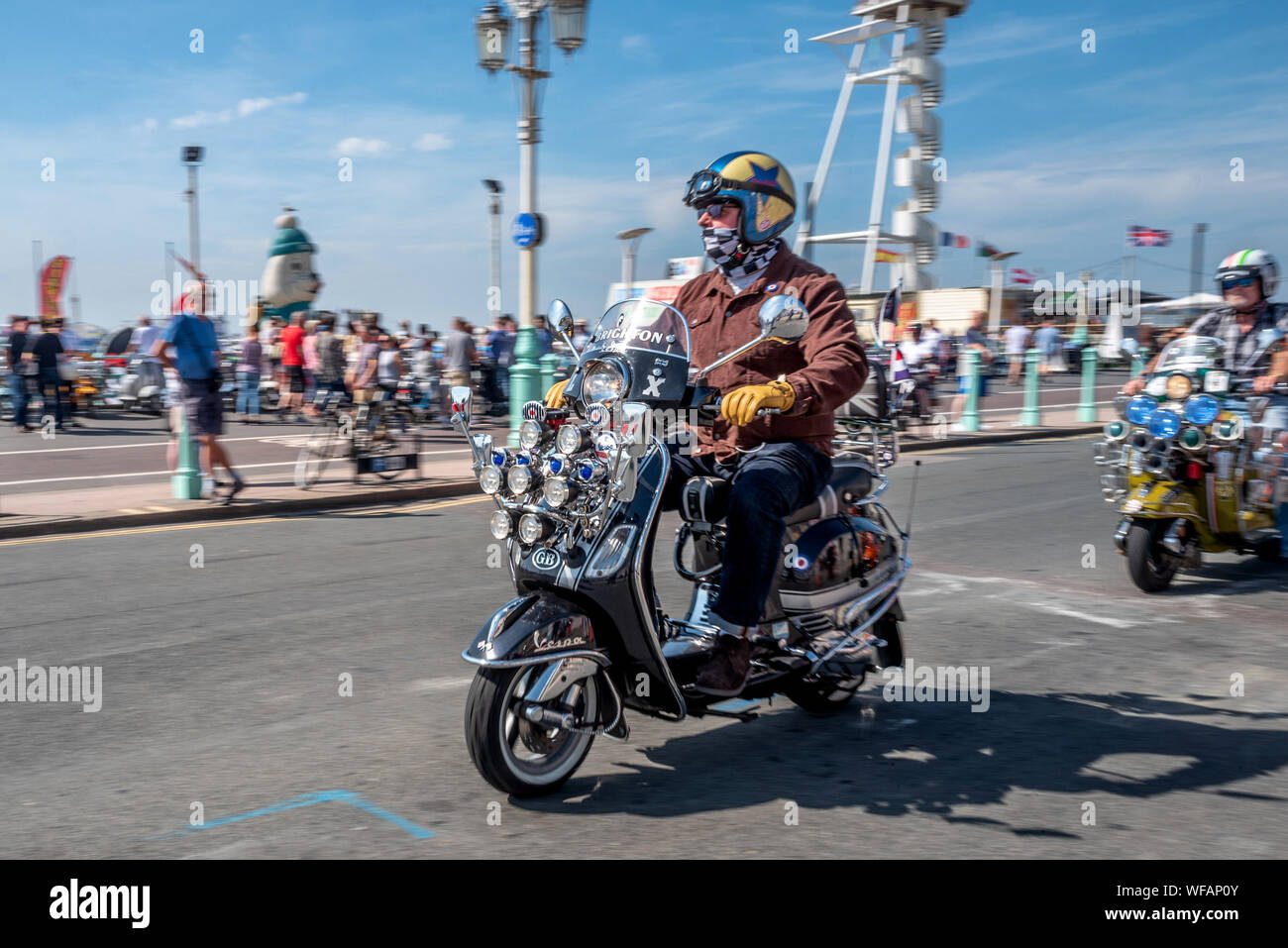 Brighton seafront motorcycle hi-res stock photography and images - Alamy