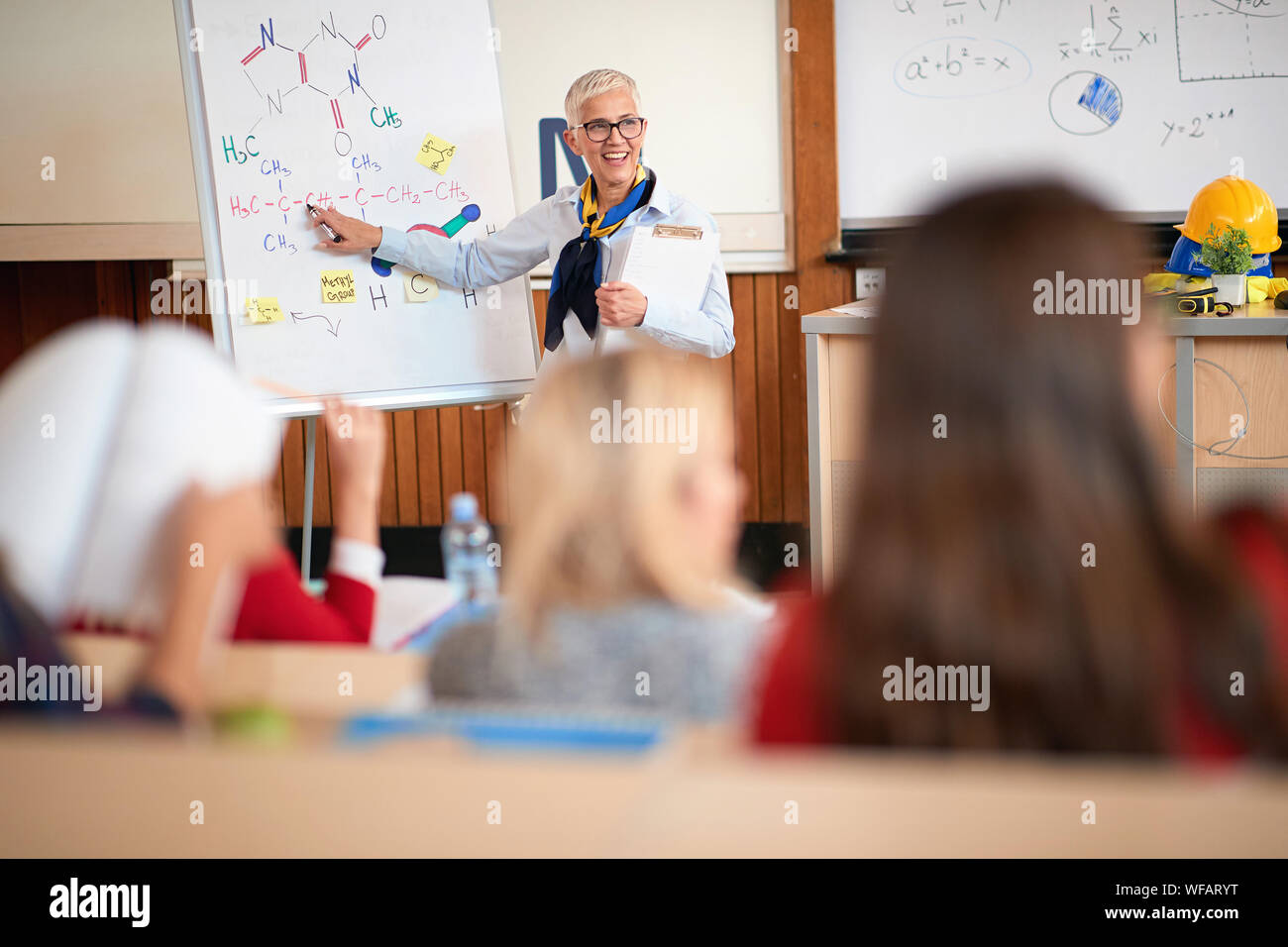 Lecturer taking class students hi-res stock photography and images - Alamy