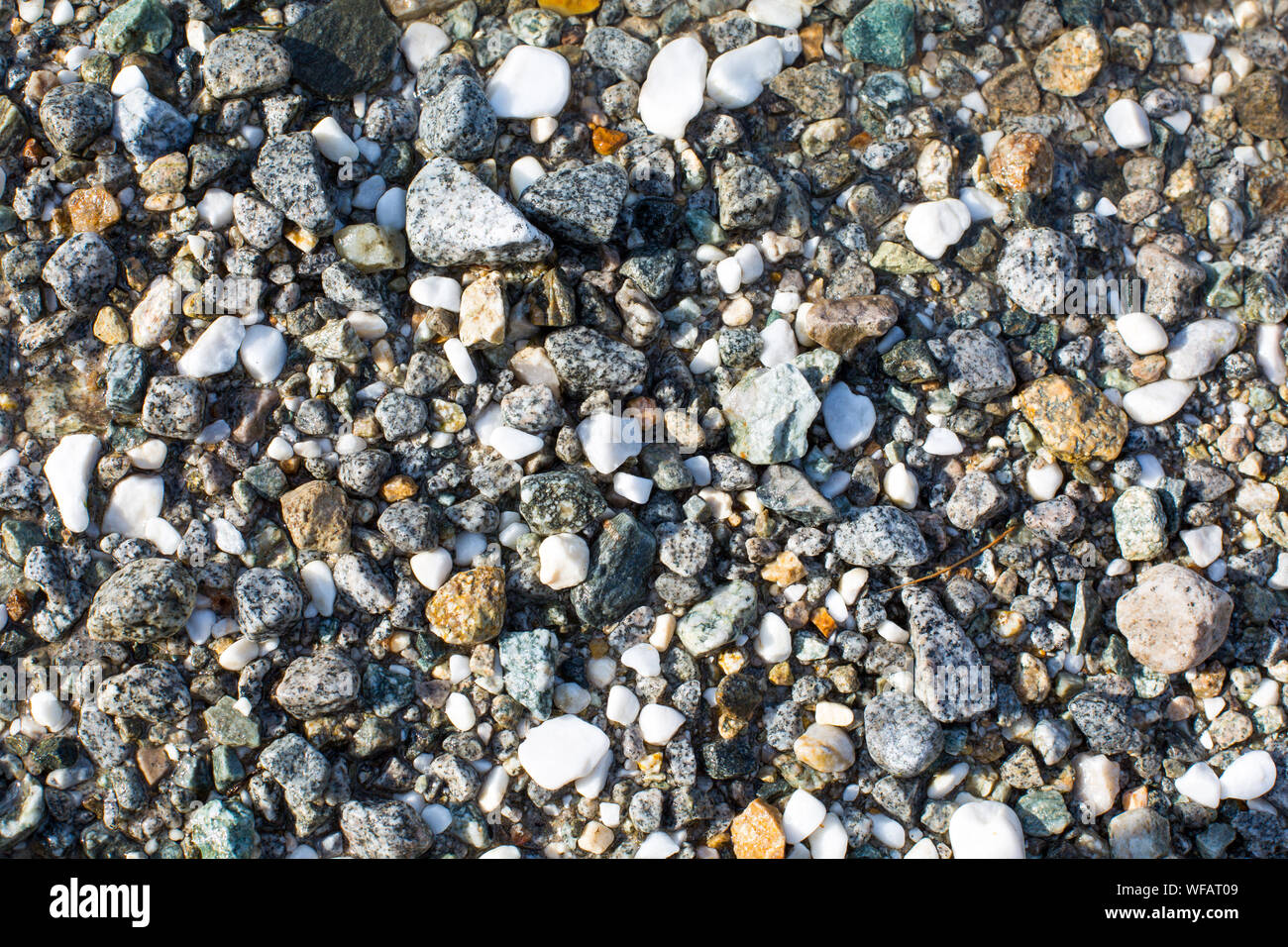 Nature Background with small stones under water in the river Stock ...