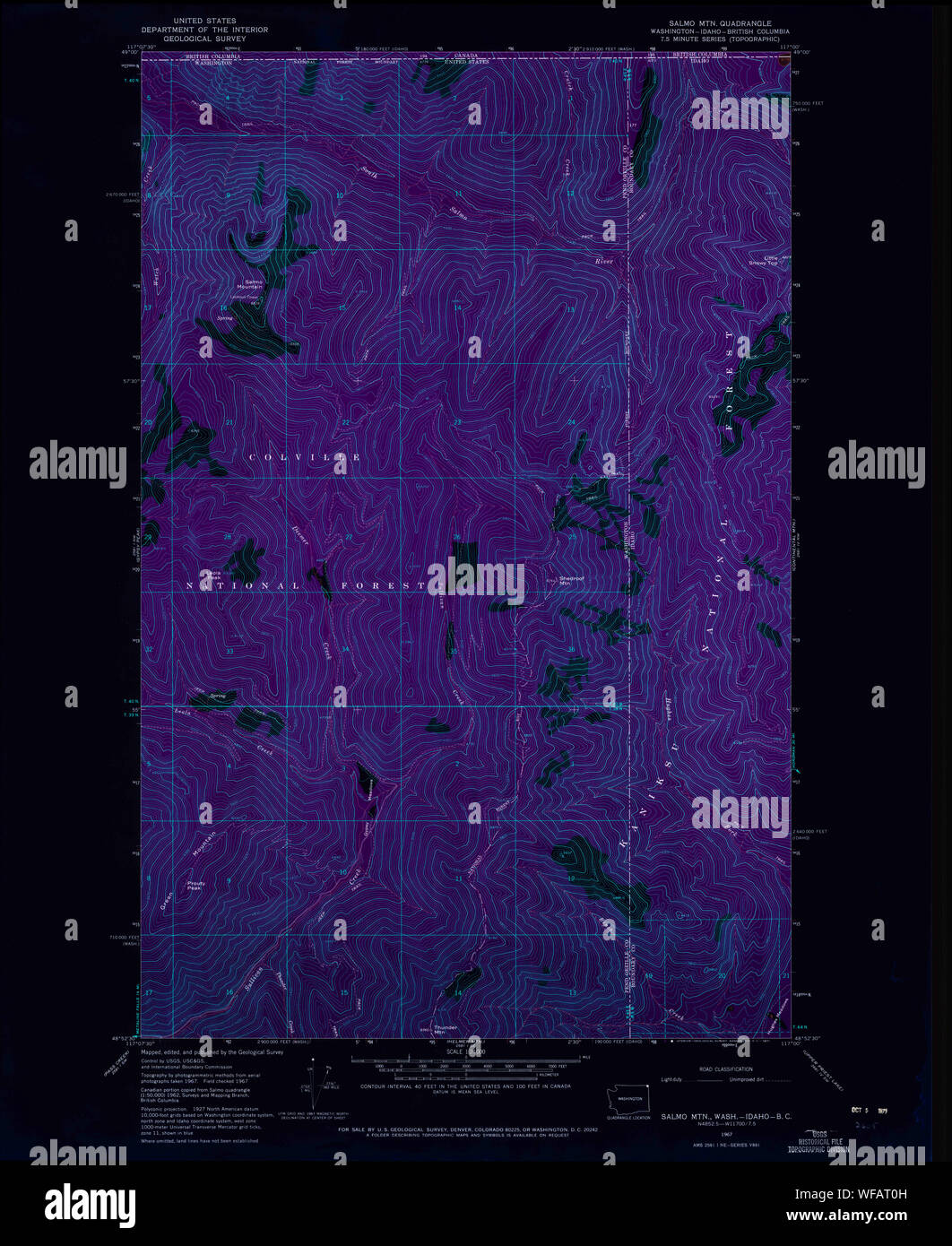 Salmo map hi-res stock photography and images - Alamy