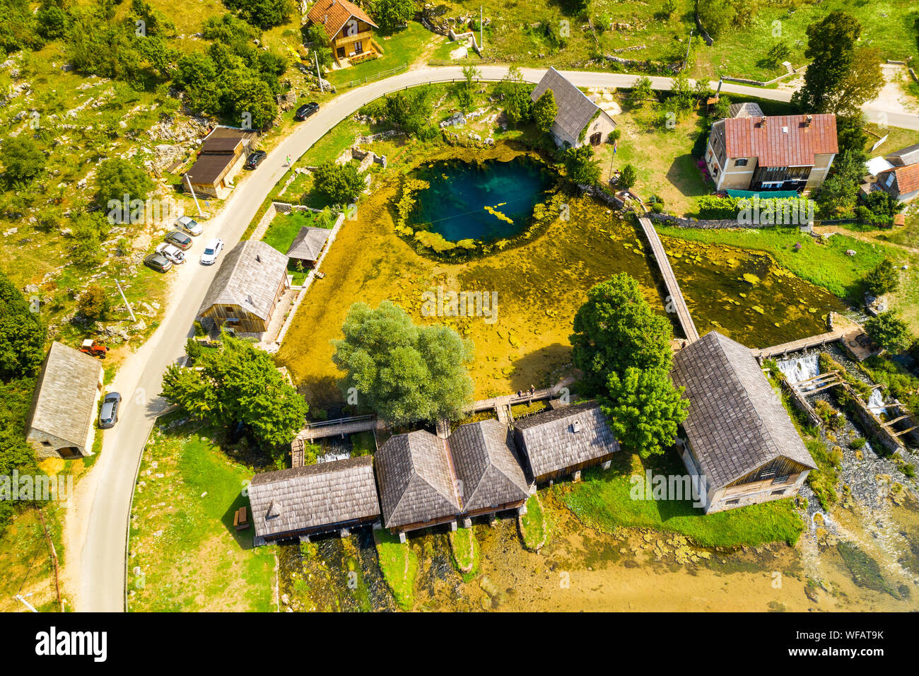 Croatia, region of Lika, Majerovo vrilo river source of Gacka ...