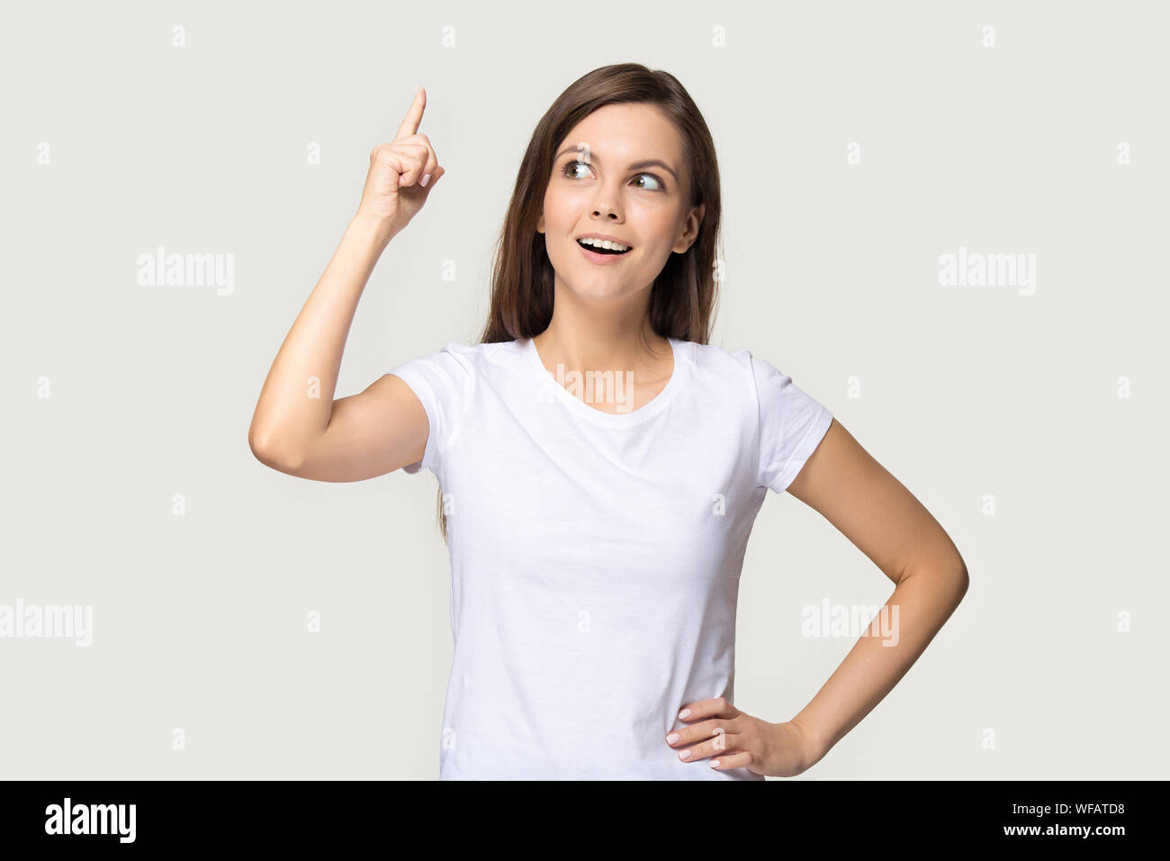 Girl point hi-res stock photography and images - Alamy