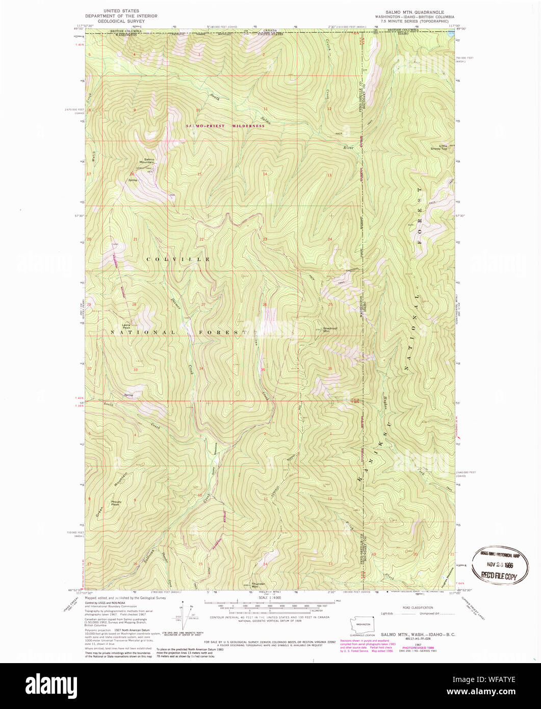 Salmo map hi-res stock photography and images - Alamy