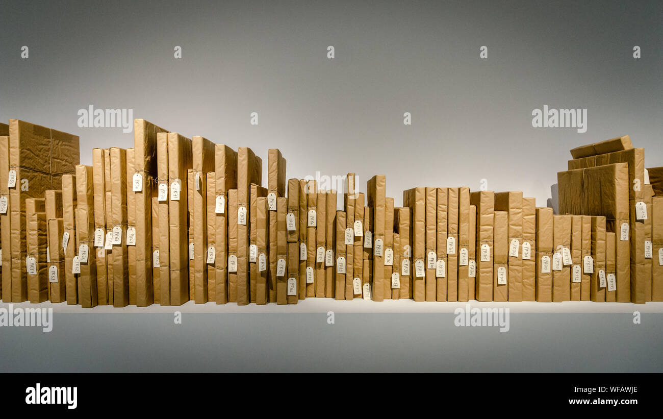 row of small boxes with numbers Stock Photo - Alamy