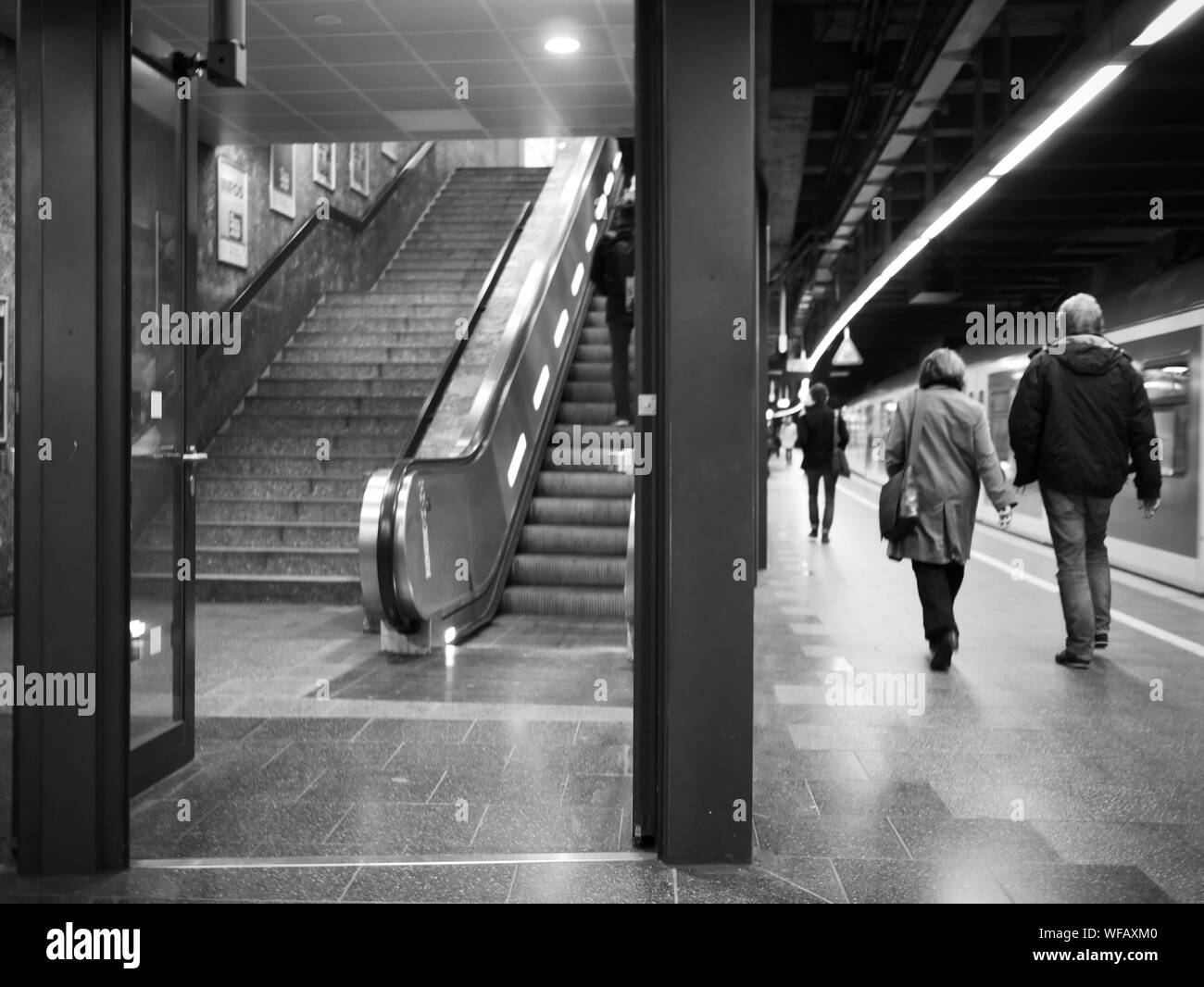 Walking subway station steps hi-res stock photography and images - Alamy