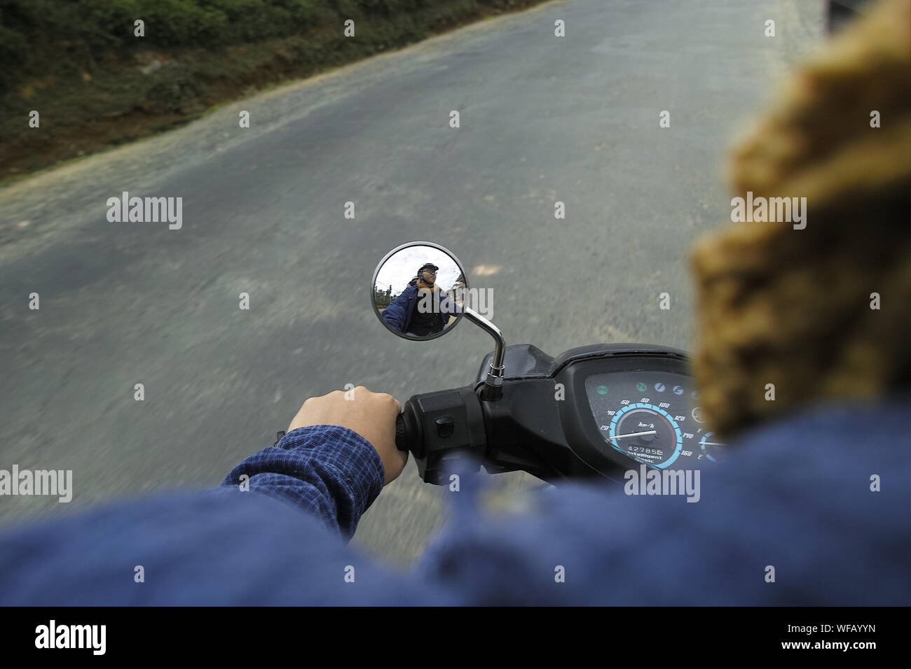 Person transport on motorcycle hi-res stock photography and images - Alamy