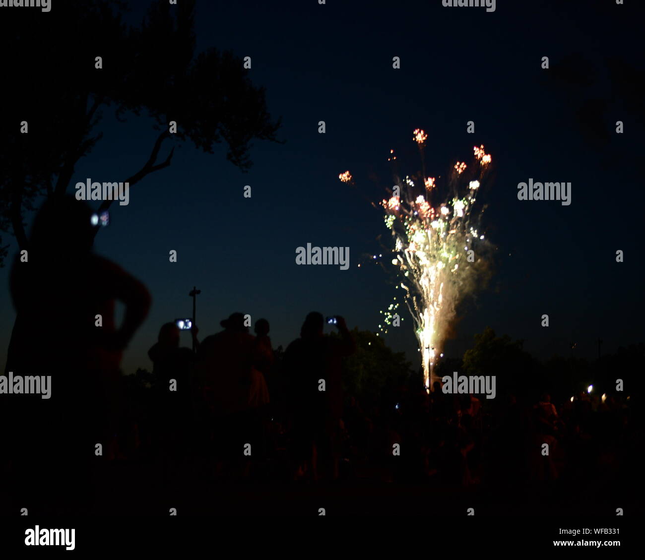Fireworks Silhouette High Resolution Stock Photography and Images - Alamy