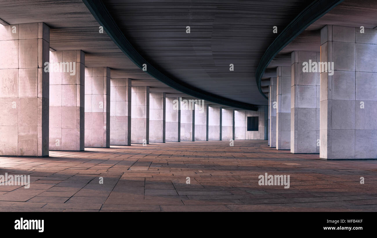 Underneath building corridor hi-res stock photography and images - Alamy