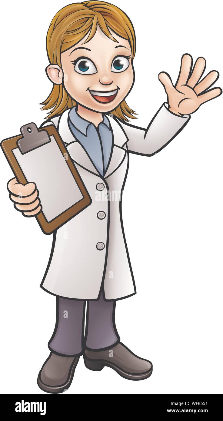Scientist or Lab Technician Cartoon Character Stock Vector Image & Art ...