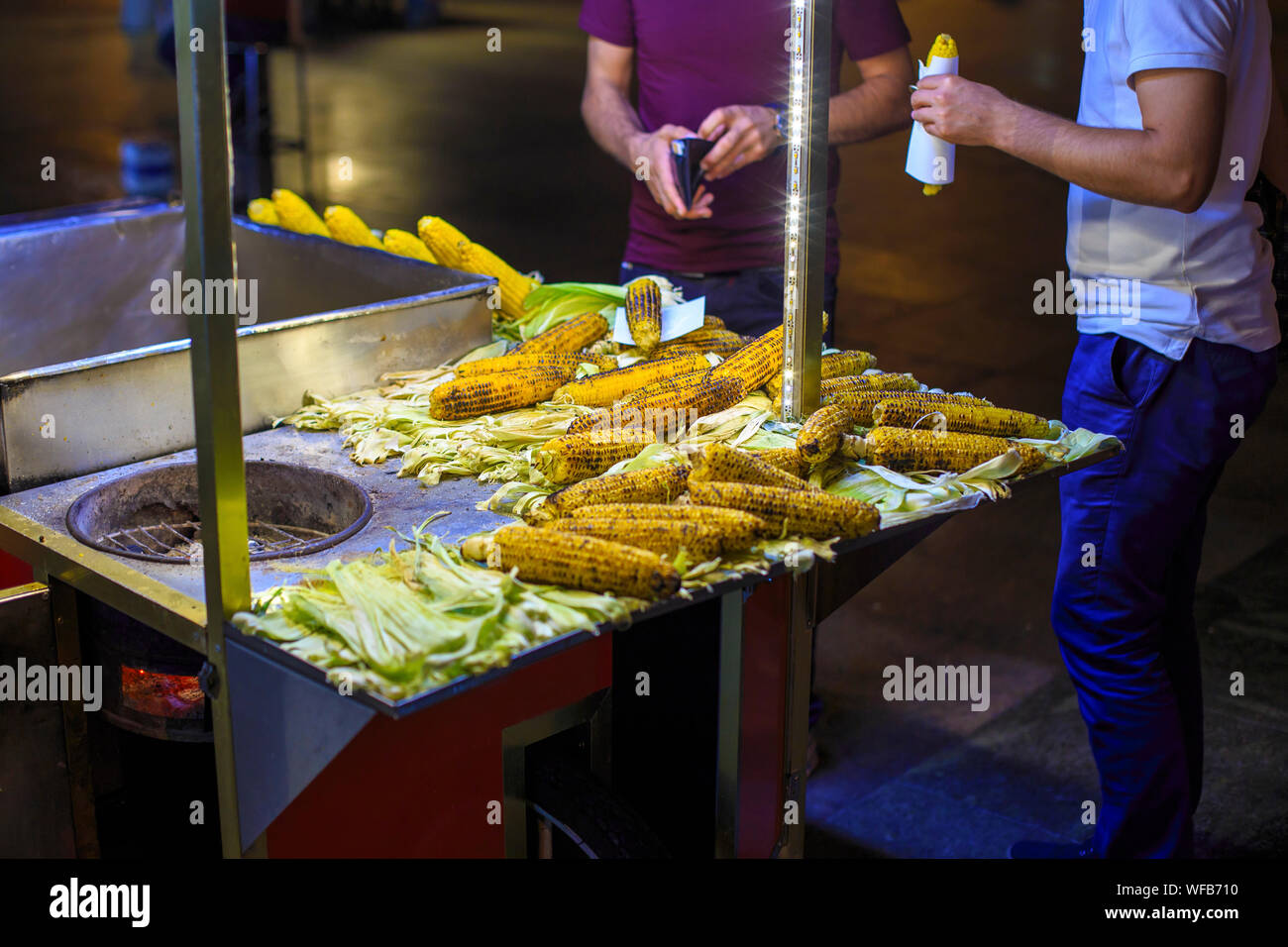 Stall two men hi-res stock photography and images - Alamy