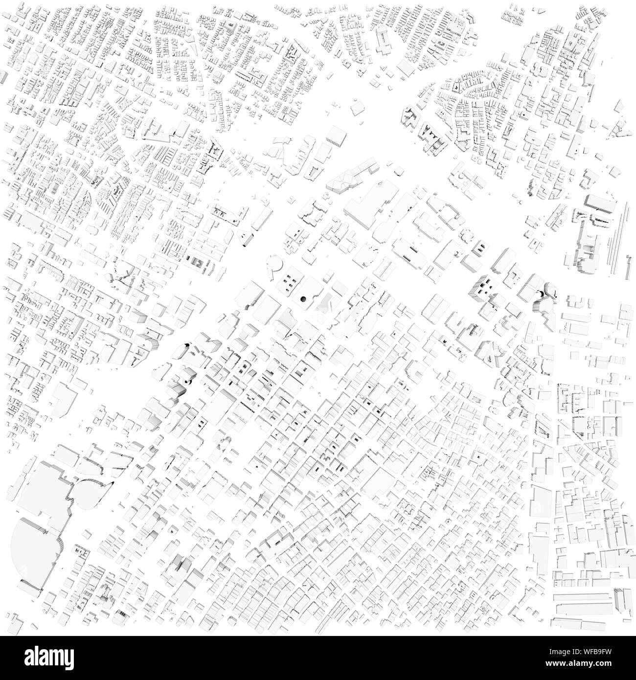 City background 3d render aerial hi-res stock photography and images ...