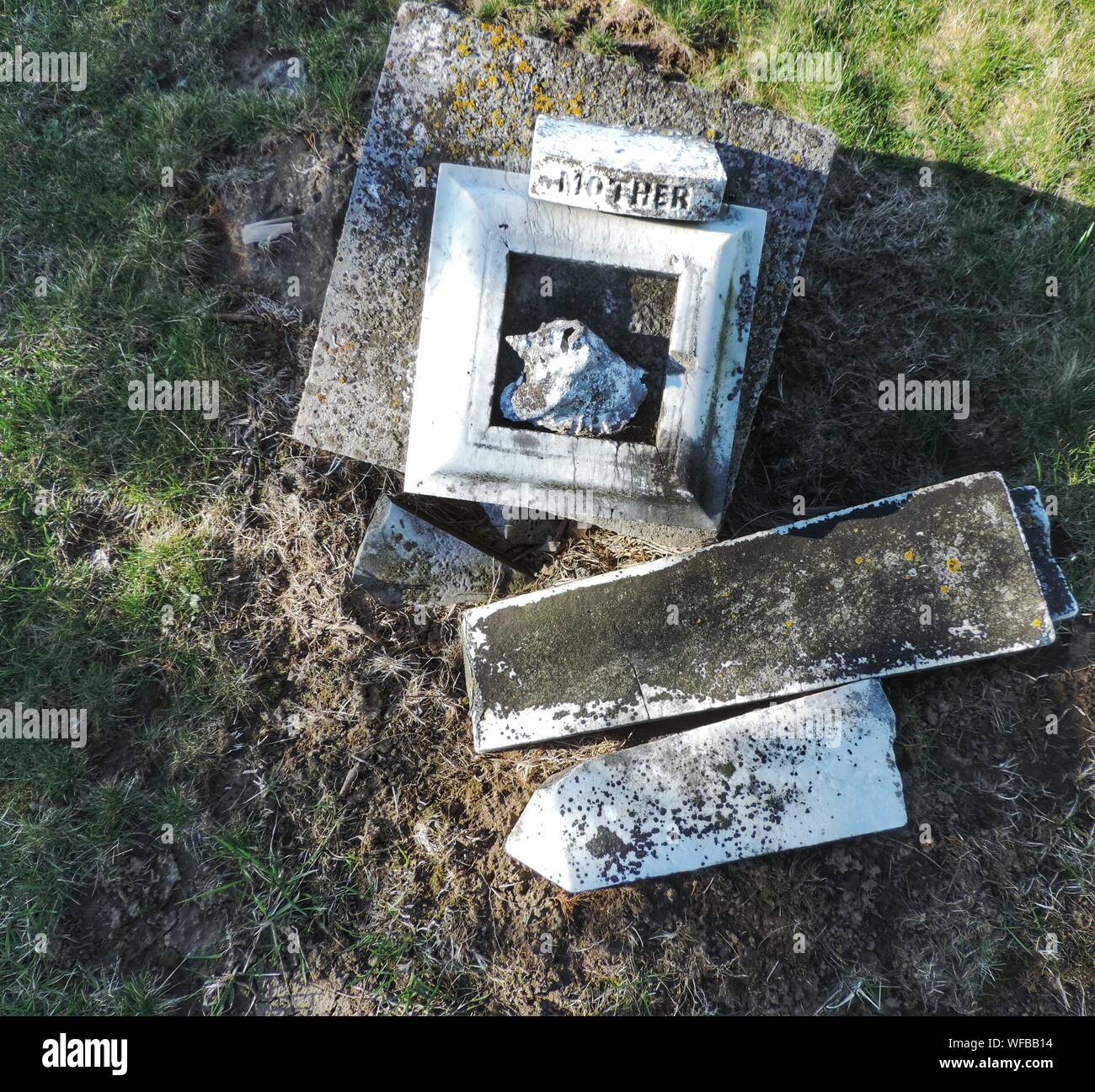 Broken Tombstones High Resolution Stock Photography and Images - Alamy
