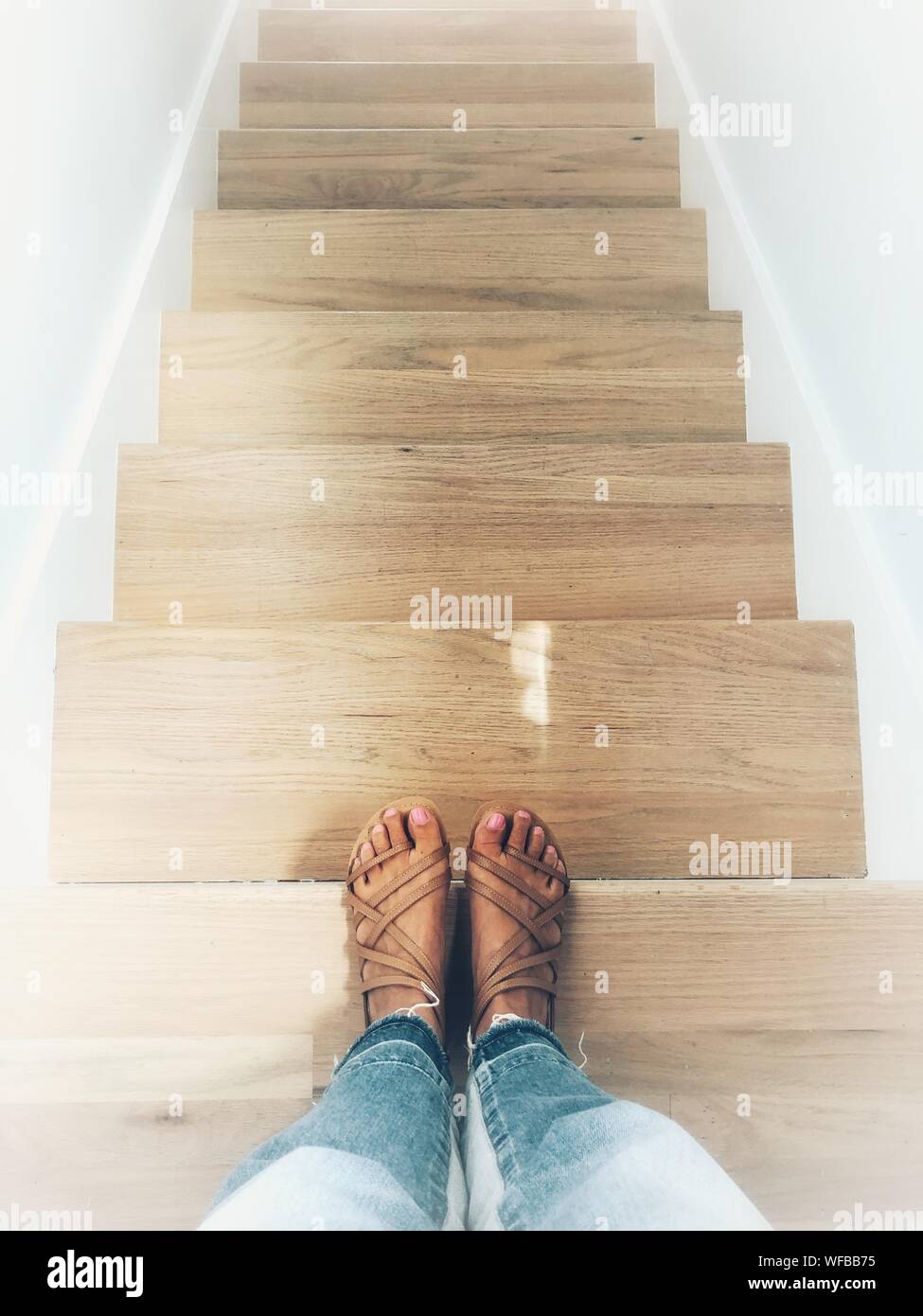 Top of a staircase hi-res stock photography and images - Alamy