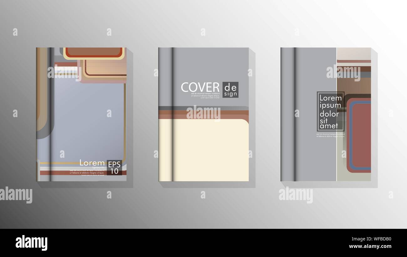 Vector collection of book cover backgrounds. eps 10 vector design ...