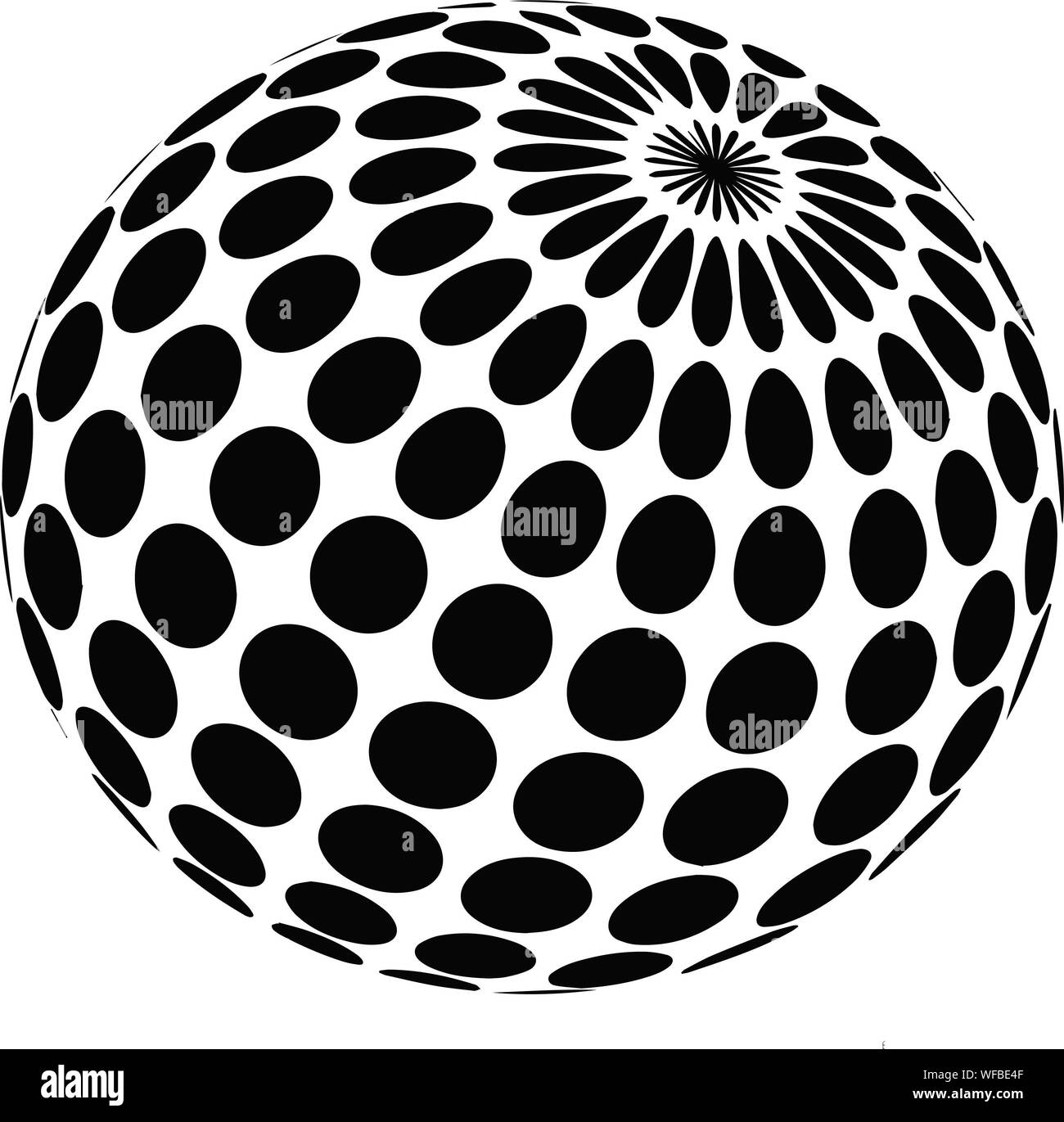3d ball illustrator pattern background design Stock Photo - Alamy