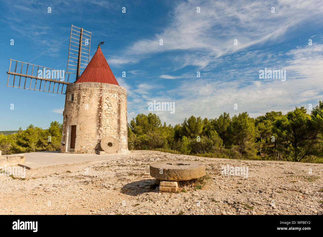 Stone windmill and countryside hi-res stock photography and images - Alamy