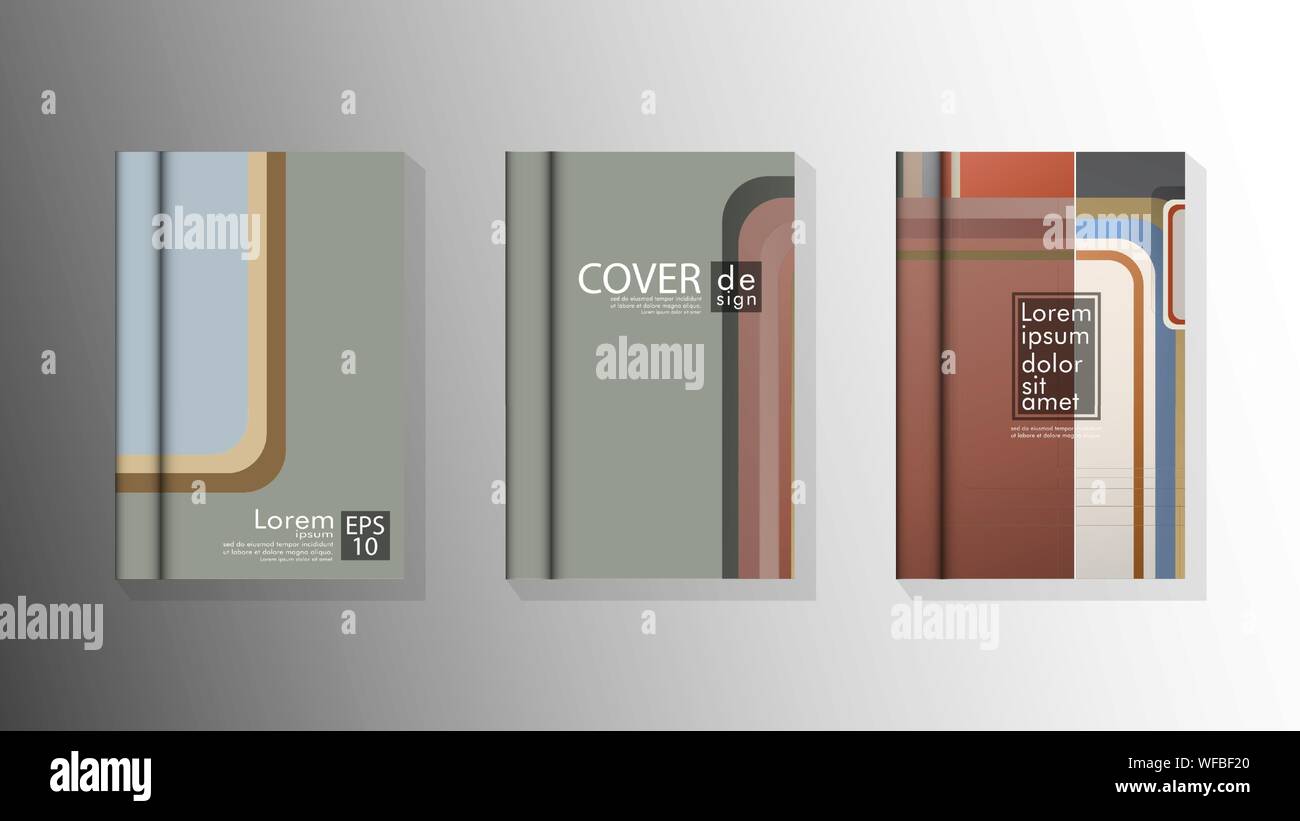 Vector collection of book cover backgrounds. eps 10 vector design ...